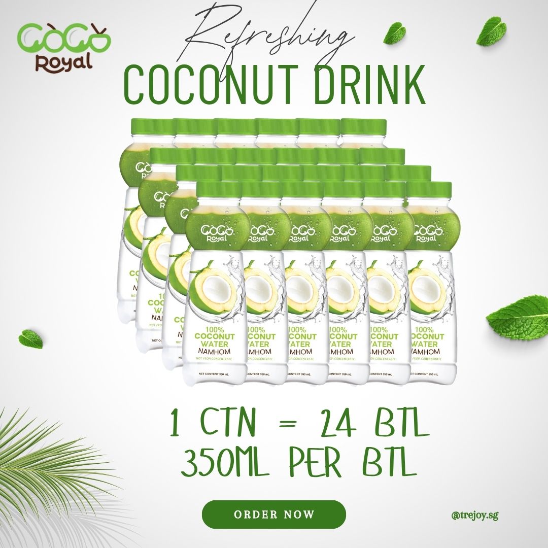 Coco Royal coconut water 350ml x 24btl – Trejoy
