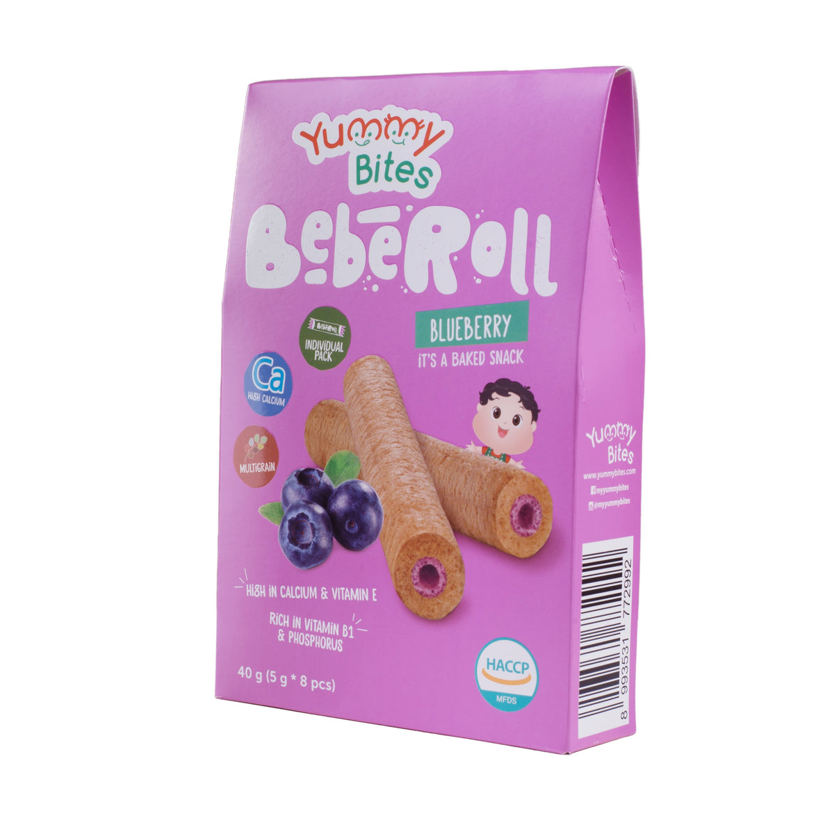 Yummy Bites Beberoll (40g) - Blueberry (9m+) – Trejoy